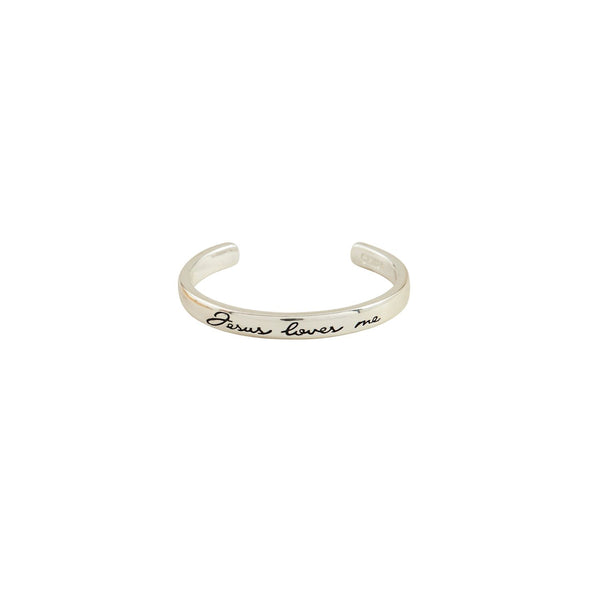 Mud Pie Jesus Loves Me Cuff - BeautyOfASite