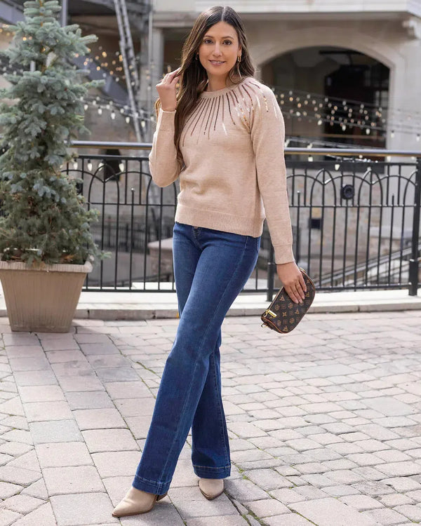 Grace & Lace Shimmer Sweater - BeautyOfASite